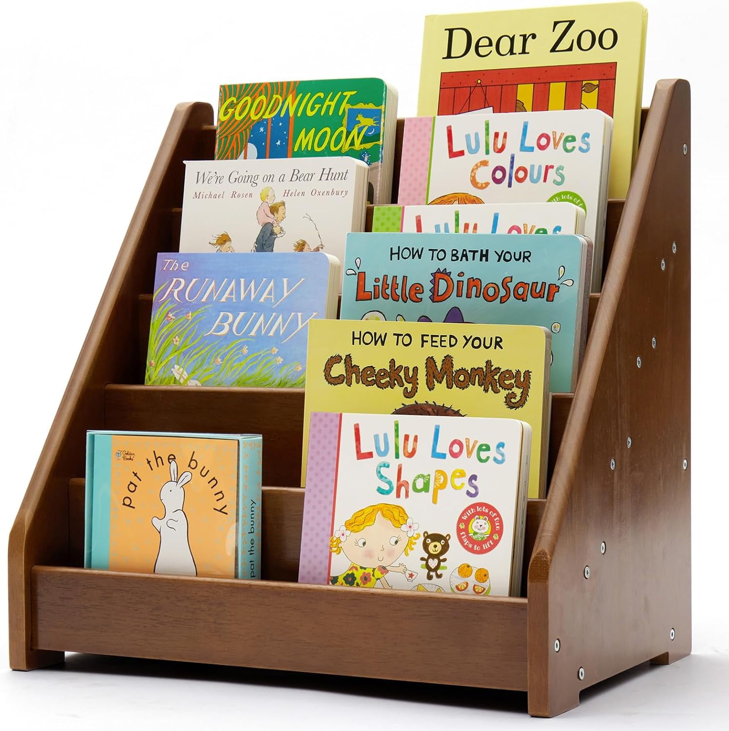 Montessori Bookcase for Kids,Wood Kid Book Shelves 5-Tier Front Facing ...