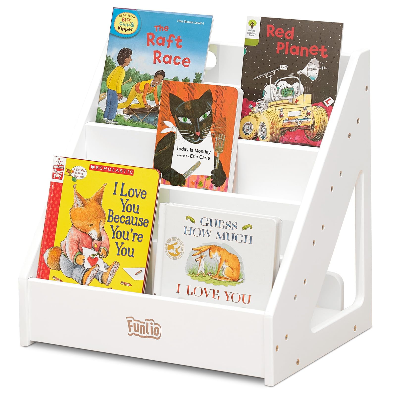 Montessori Bookshelf for Toddlers 1-5 Years, Front-Facing Kids Bookcase ...