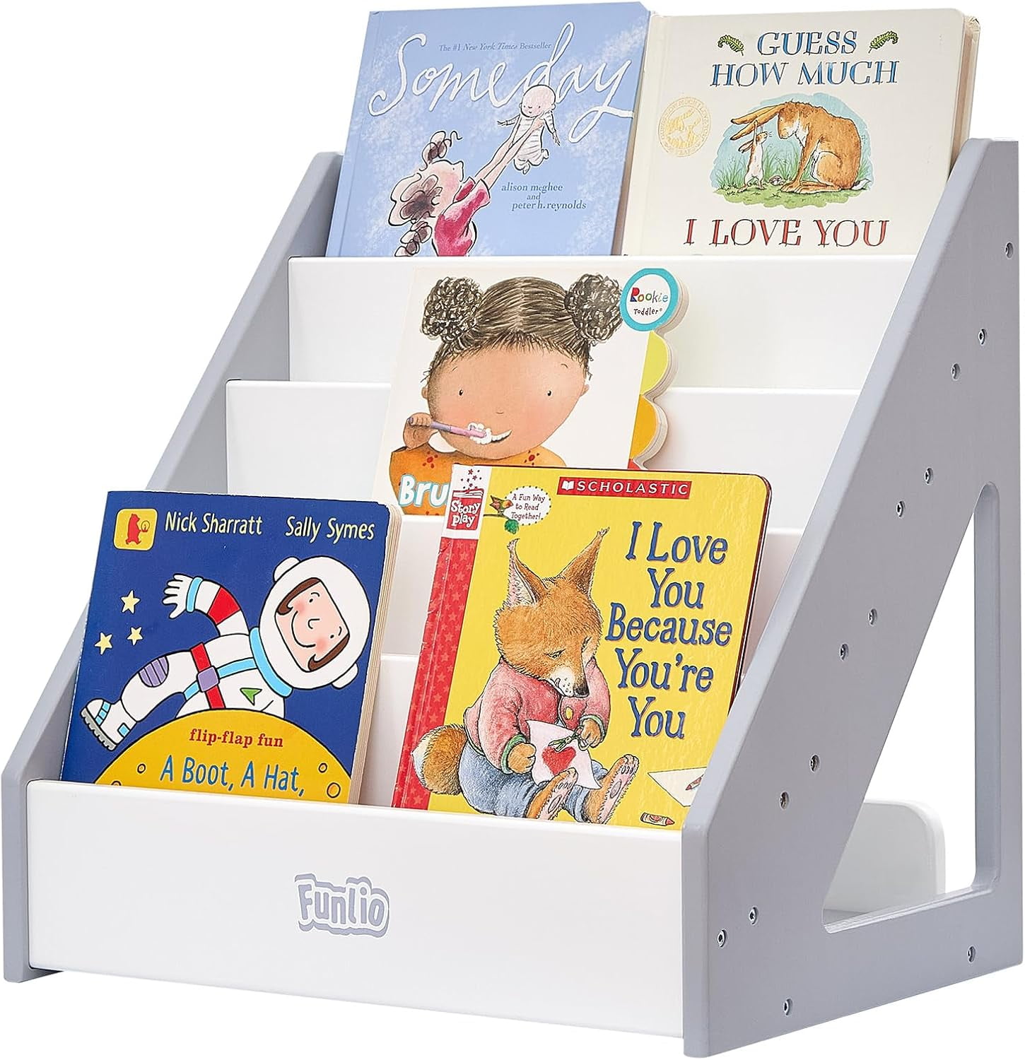 Montessori Bookshelf for Toddlers 1-5 Years, Front-Facing Kids ...