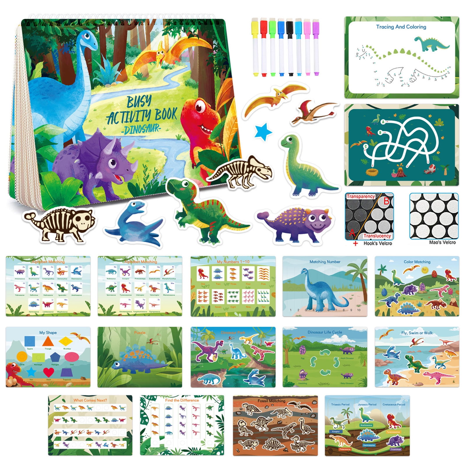 Montessori Busy Book For Toddlers 3 5 My Preschool Learning Activities ...