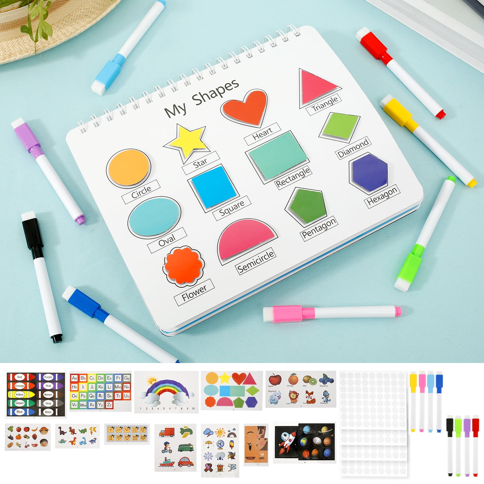 Montessori Busy Book Preschool Learning Activities Educational Busy ...