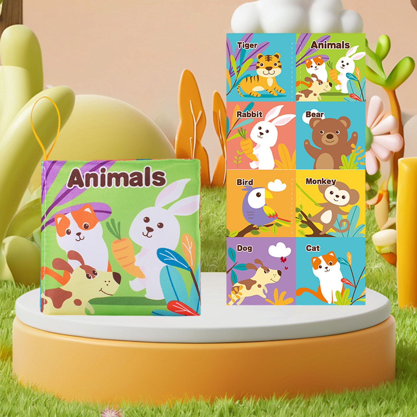 Montessori Busy Book for Toddlers 1-3, Touch and Feel Cloth Crinkle ...