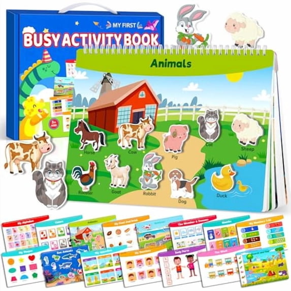 Montessori My Busy Book for Toddlers,Toddler Preschool Learning ...