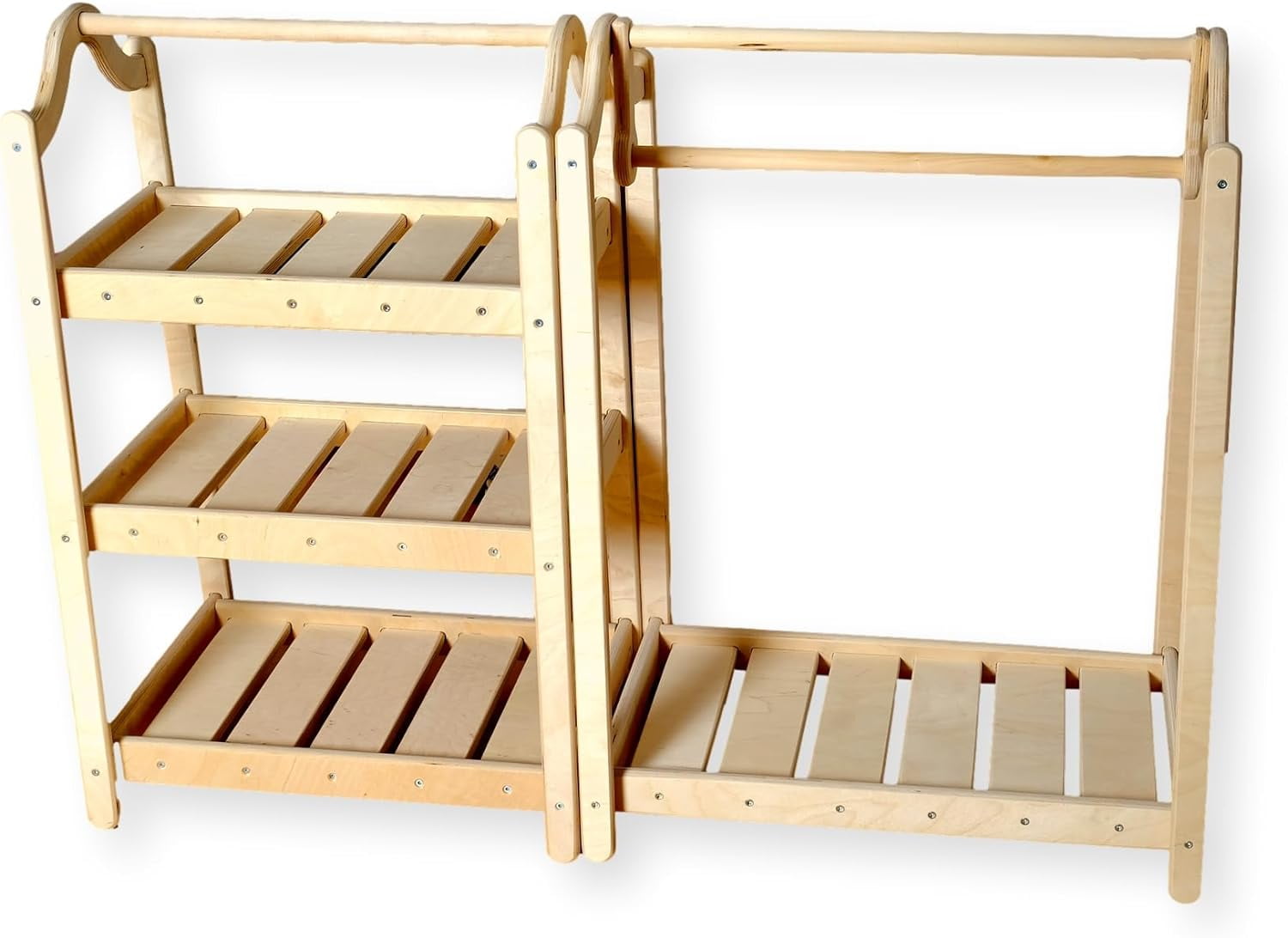 Montessori Clothing Rack and Wardrobe Set | Premium Kids Wood Furniture ...