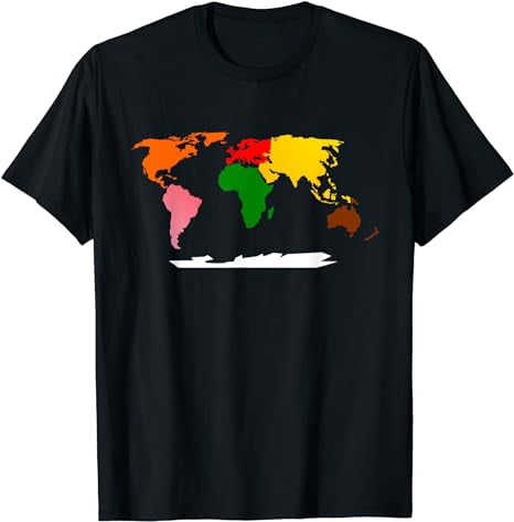 Montessori Continents of the World Tshirt - Geography Tshirt - Walmart.com