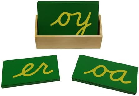 Montessori Cursive Sandpaper Double Letters w/Box - Walmart.com