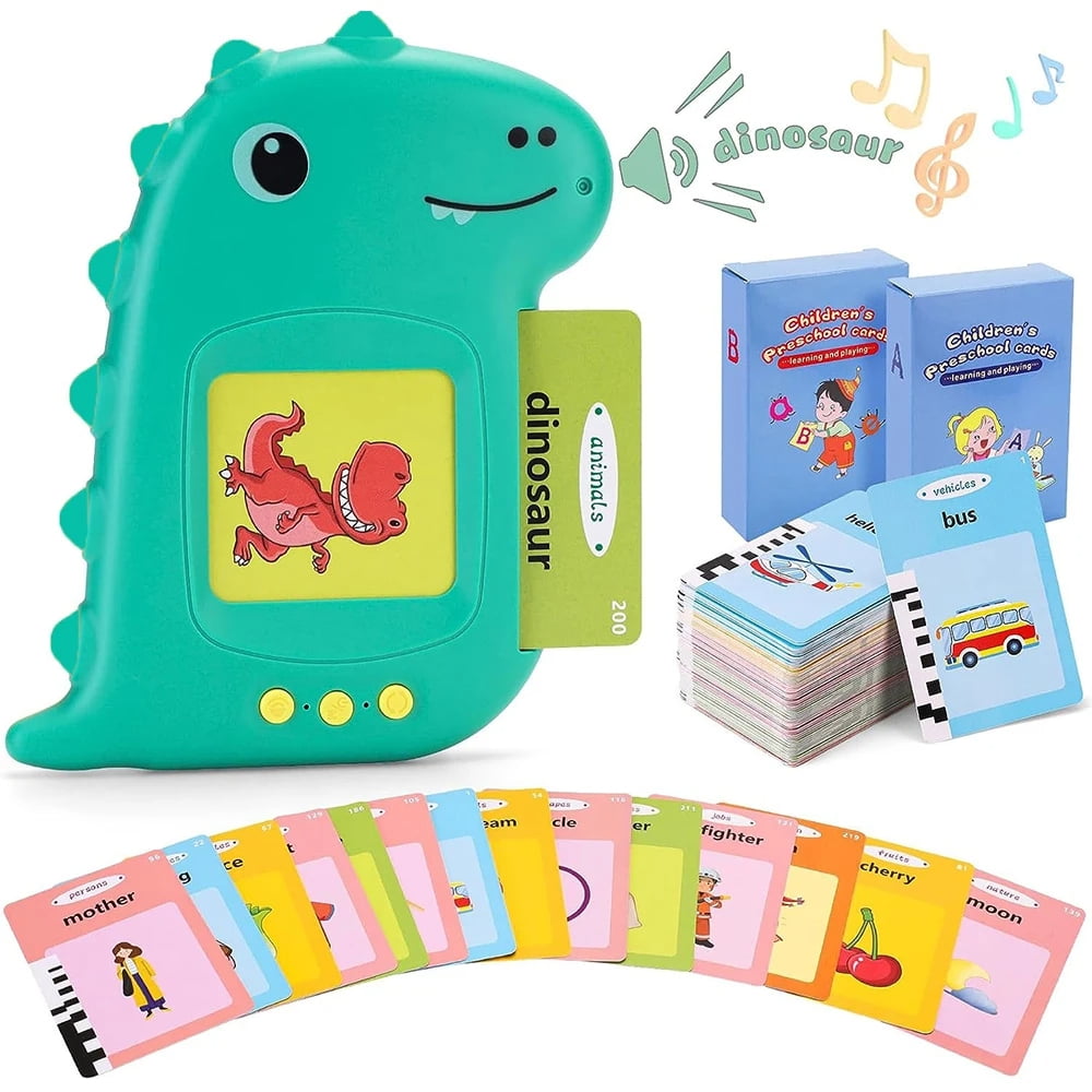 Montessori Education Flash Cards Learning Machine Toys Kids Talking ...