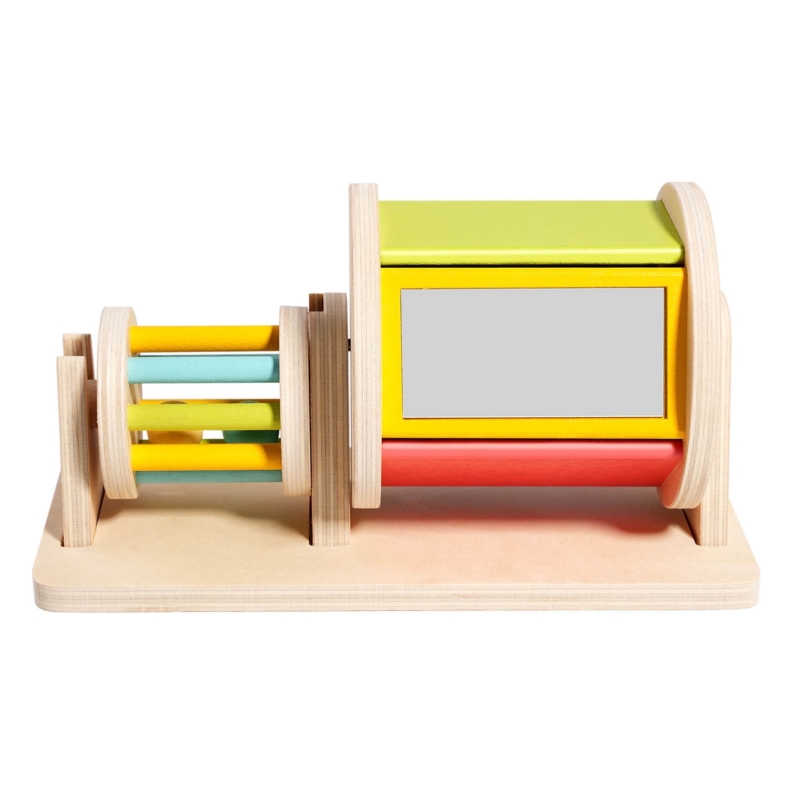 Montessori Educational Rotating Toy Drum Wooden Sensory Play Activity ...