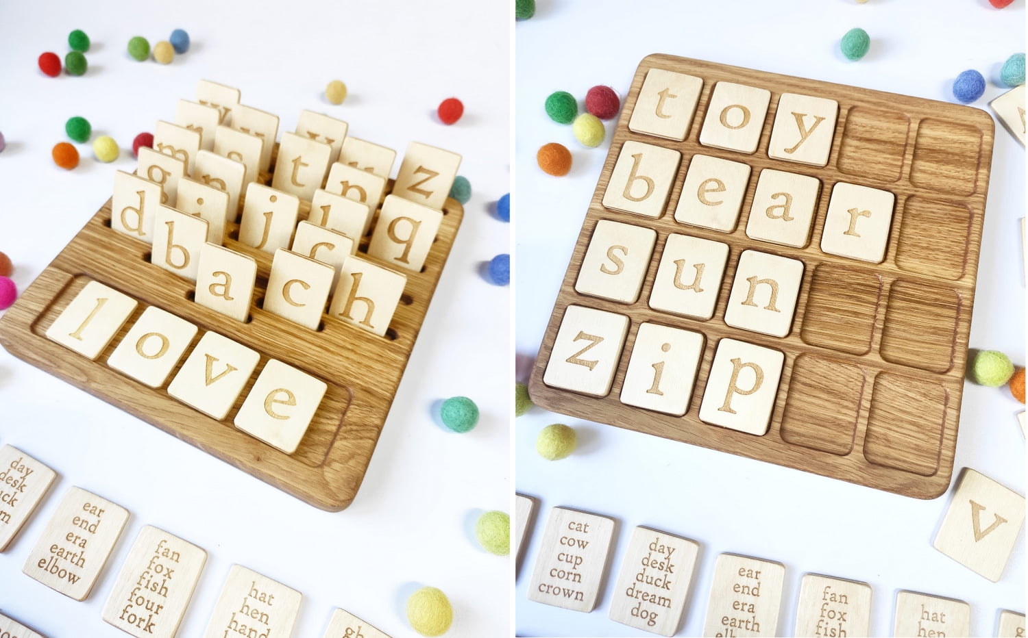 Montessori English Alphabet Board for learning letters and reading with ...
