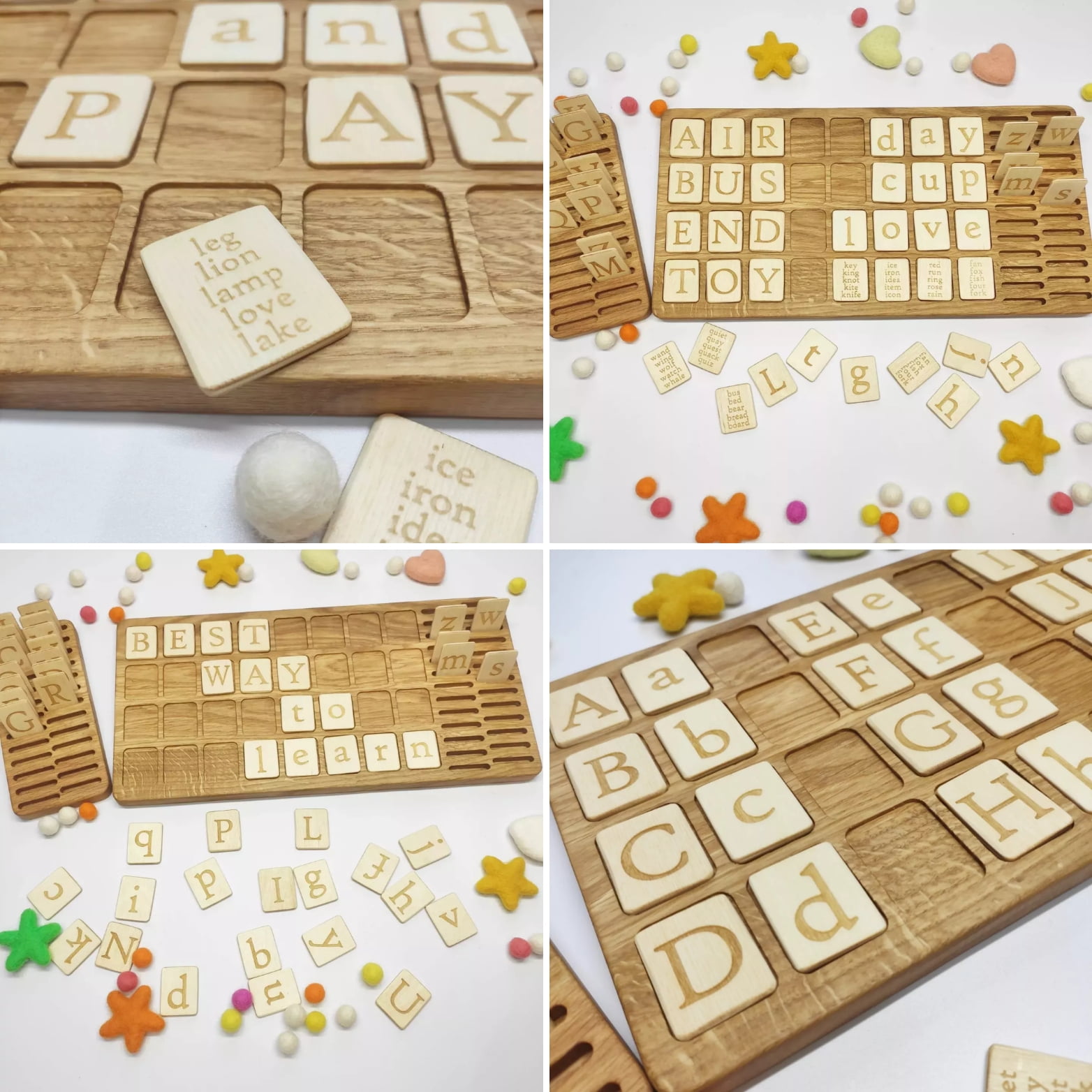 Montessori English Alphabet big Board with lowercase and uppercase ...