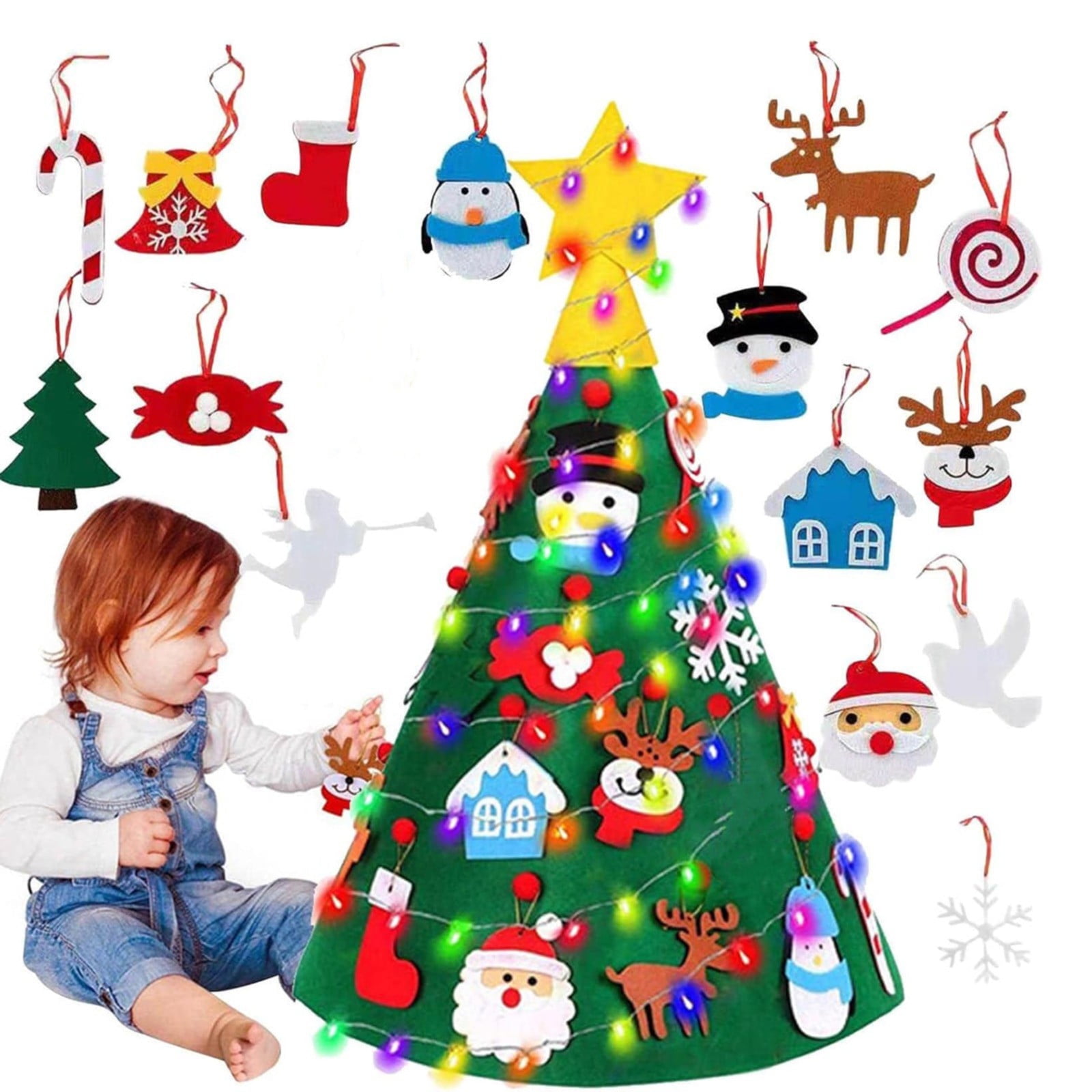 Montessori Felt Christmas Tree for Kids 3D,Felt Christmas Tree for ...