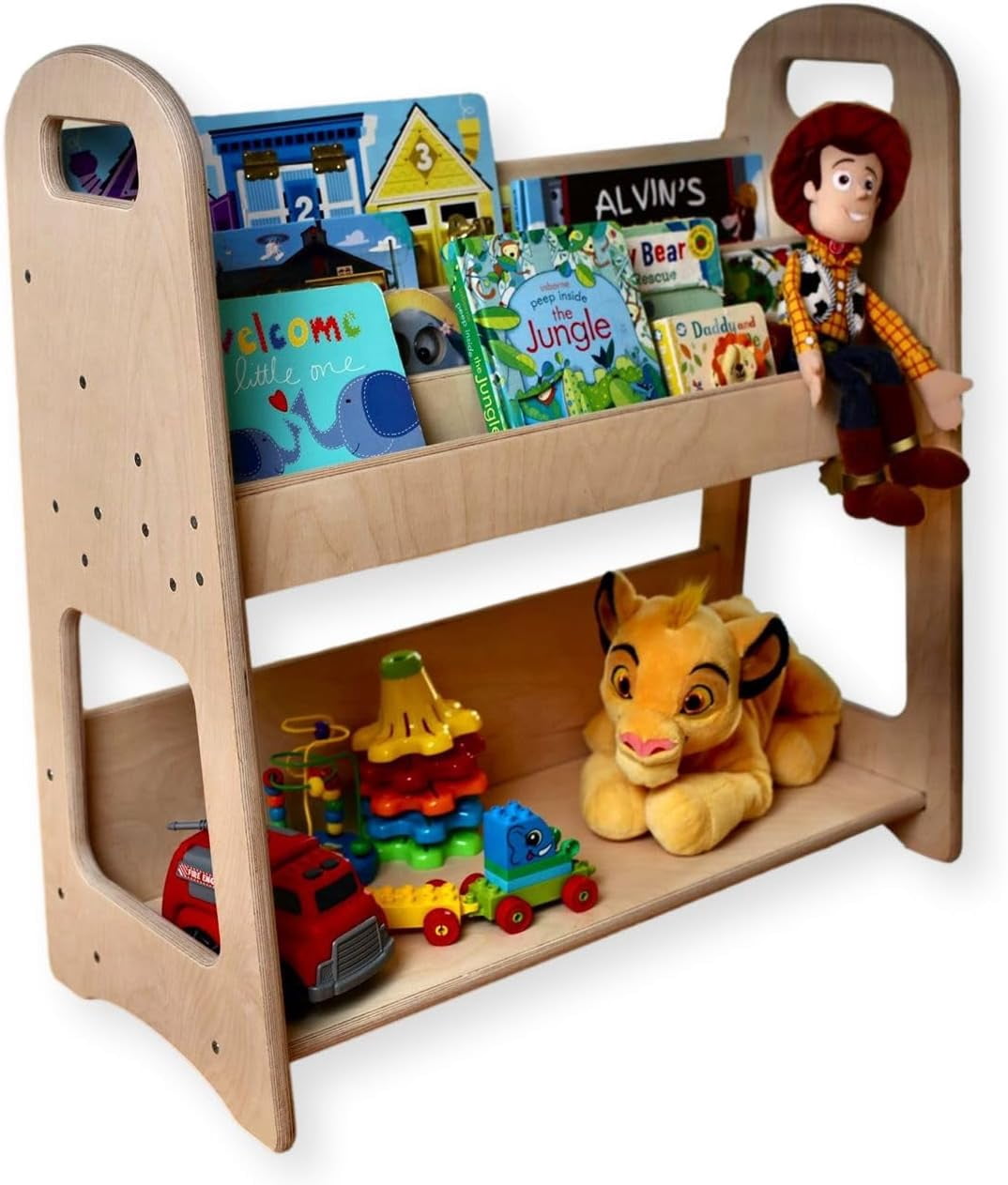 Montessori Freestanding Bookshelf | Storage Bookshelf | Easy Access ...