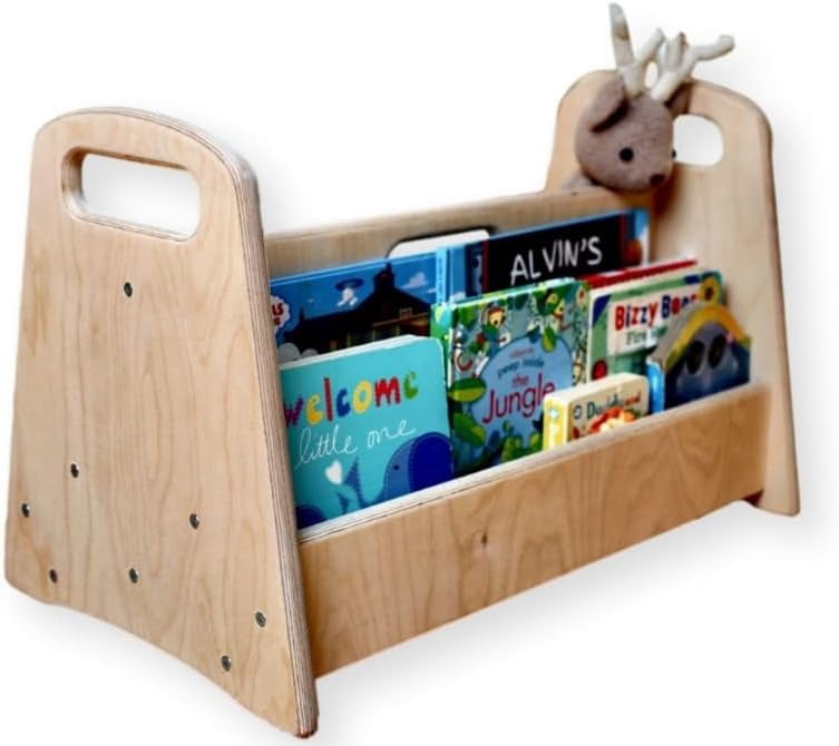 Montessori Freestanding Bookshelf | Storage Bookshelf | Easy Access ...