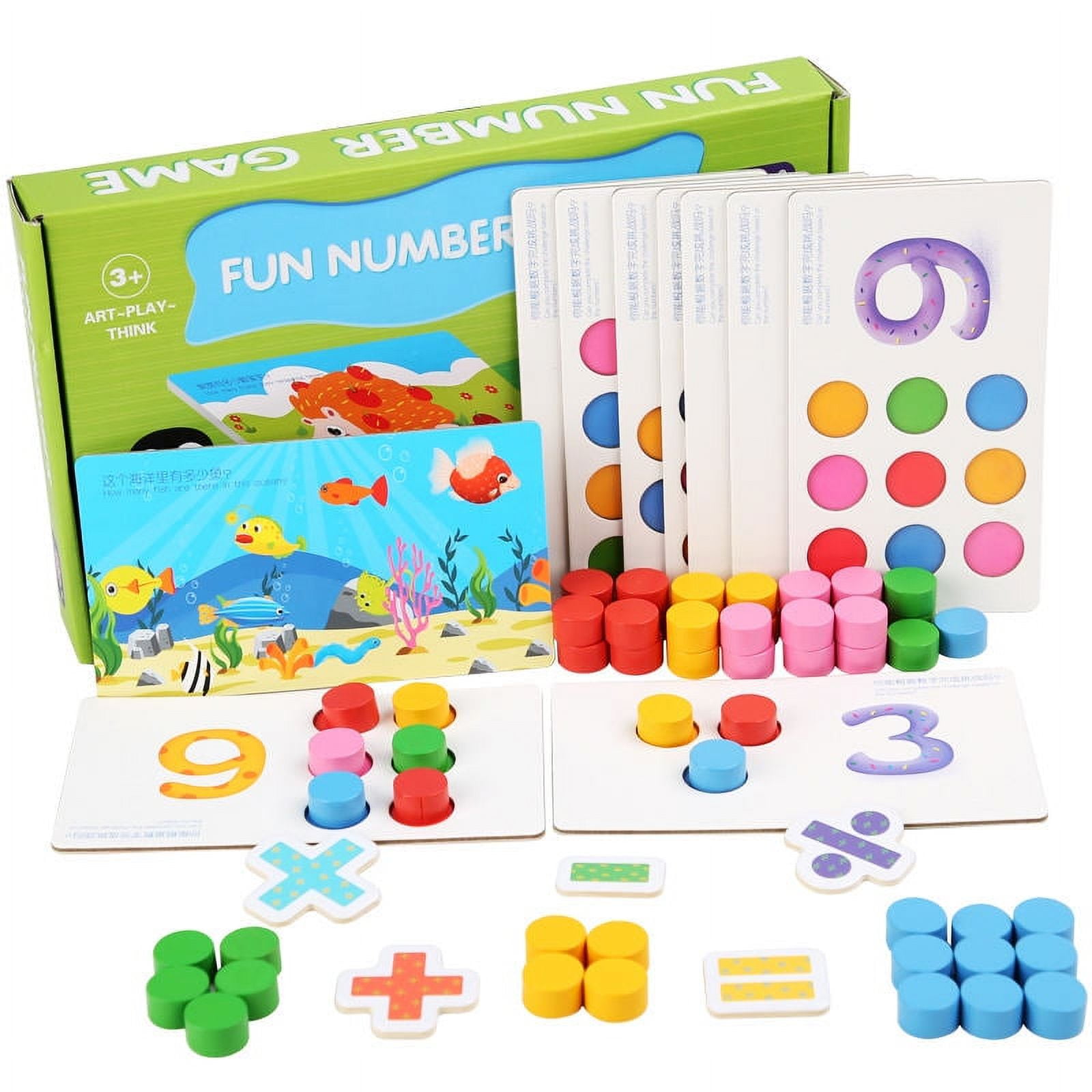Montessori Kids Arithmetic Toys, Number Cognitive Intelligence ...