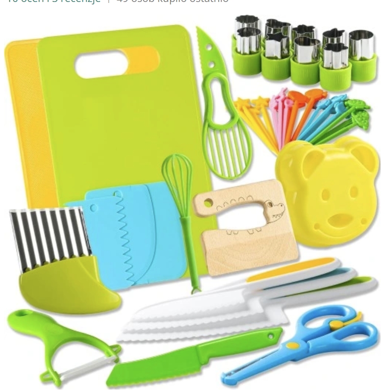 Montessori Kitchen Tools,46Pcs Toddler Knife Set Kids Knife Set for ...