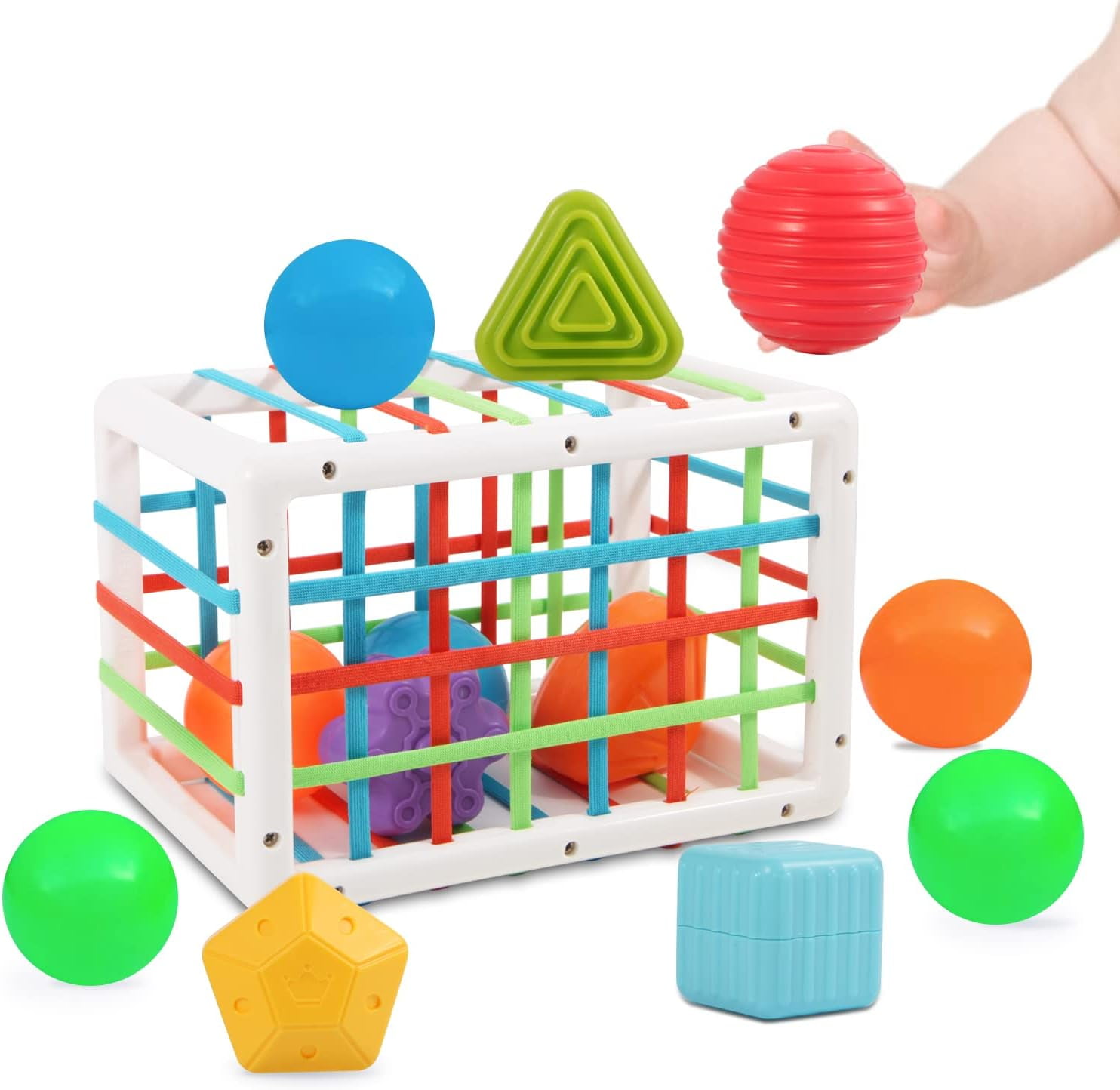 Rainbow Cube Set, Sensory Development & Fine Motor Skills, Montessori ...