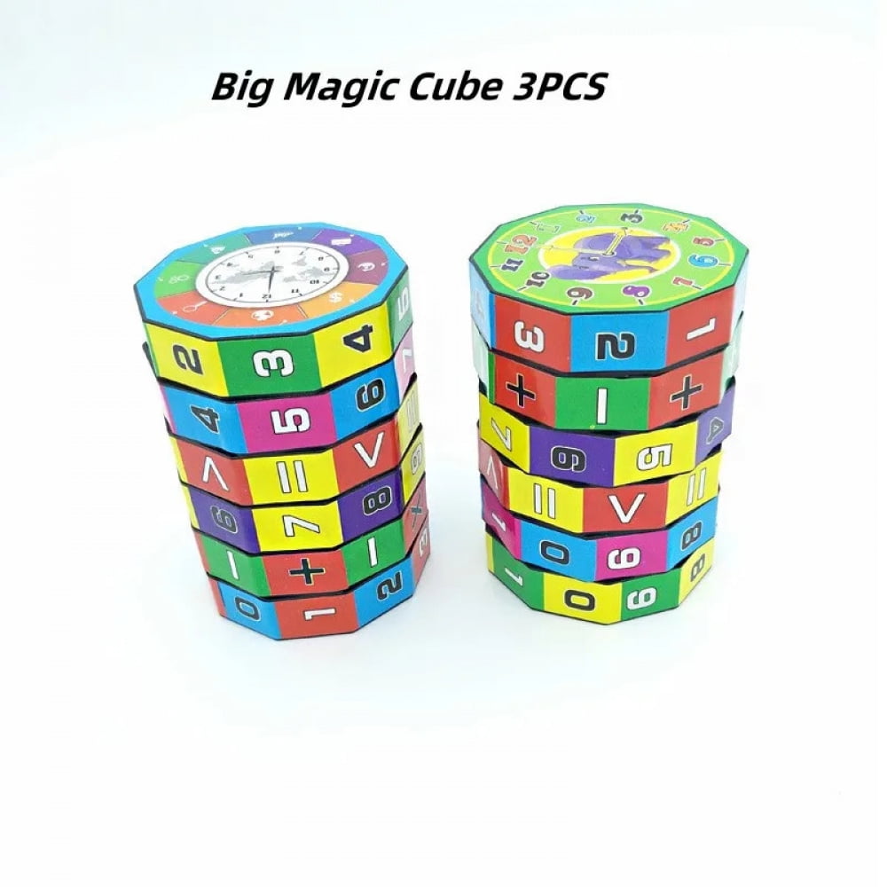 Montessori Magic Cylinder Mathematics Numbers Cube Arithmetic Toy Kids ...