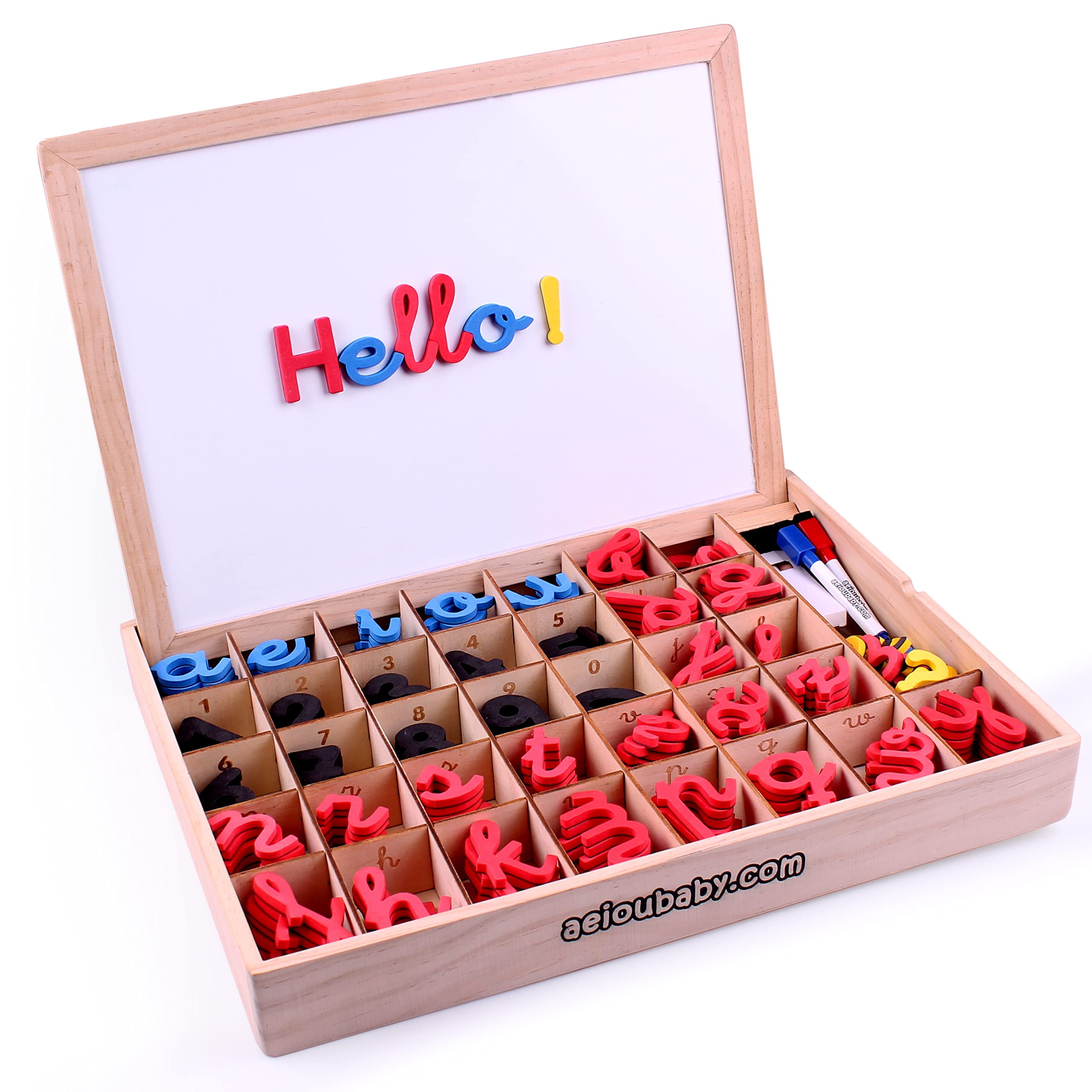 Montessori Magnetic Letters and SSF20 Numbers | Cursive Alphabet ...