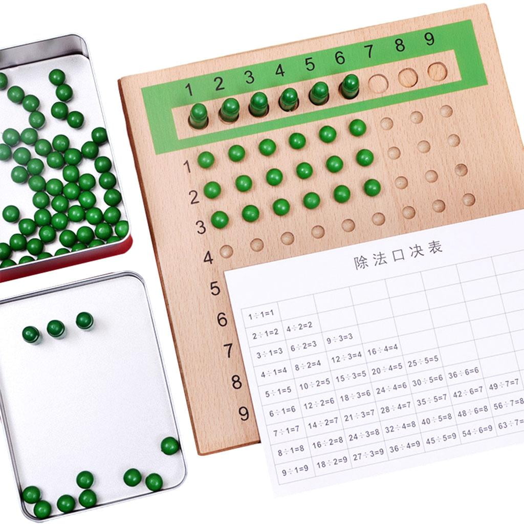 Montessori Math Teaching Aids Addition Multiplication Division Board ...