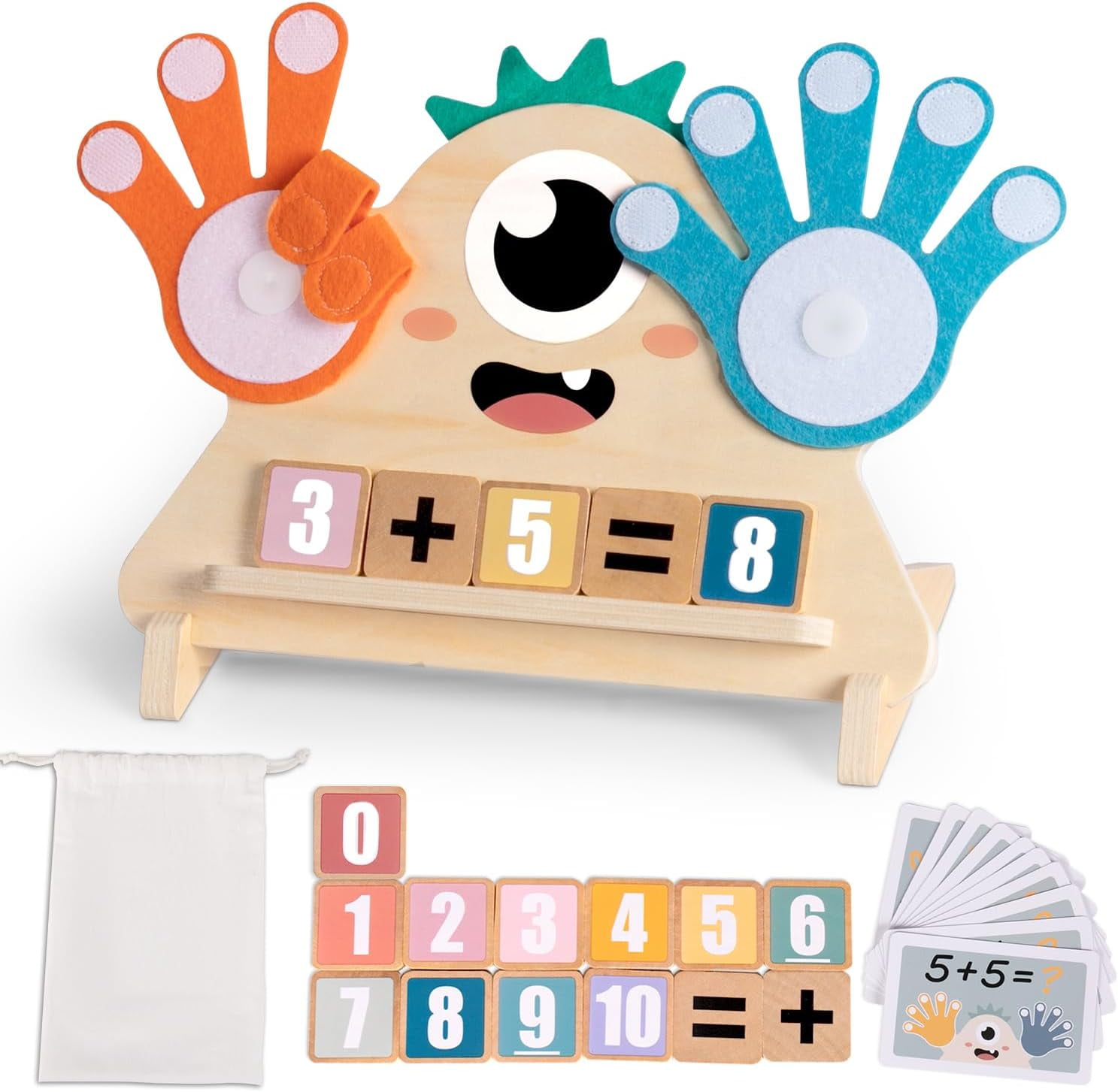 Montessori Preschool Learning Toys for Toddlers 3-5, Educational Math ...