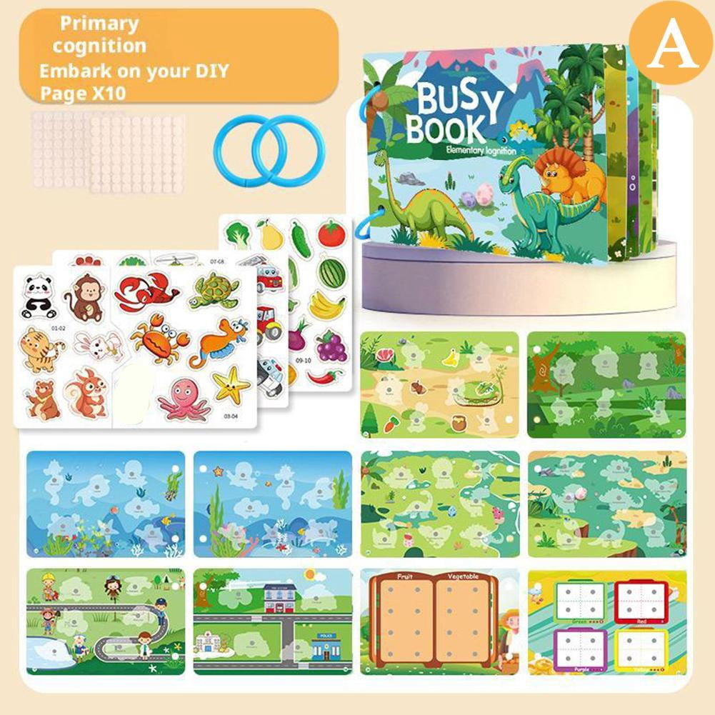 #Montessori# Quiet Busy Book Hot E1 P3B3 - Walmart.com