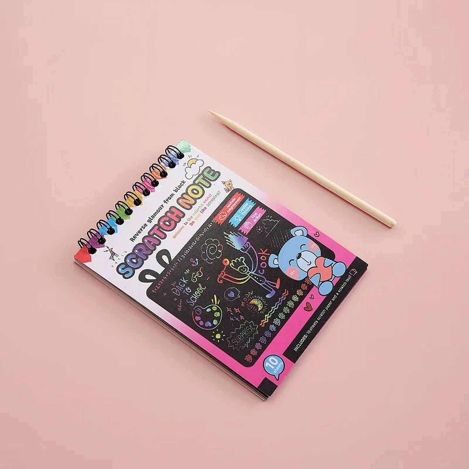 Montessori Scratch Painting Note Scratch Art Paper DIY Children Magic ...