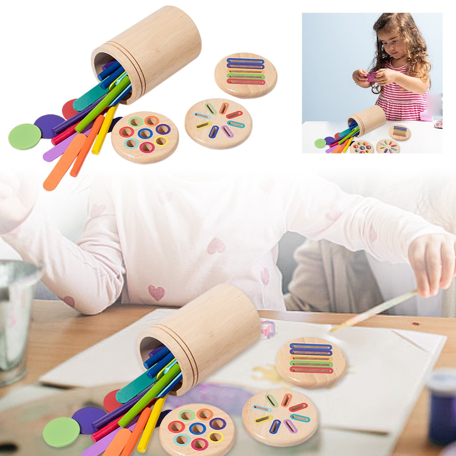 Montessori Sensory Color Sorting Toy – Educational Fine Motor Skills ...