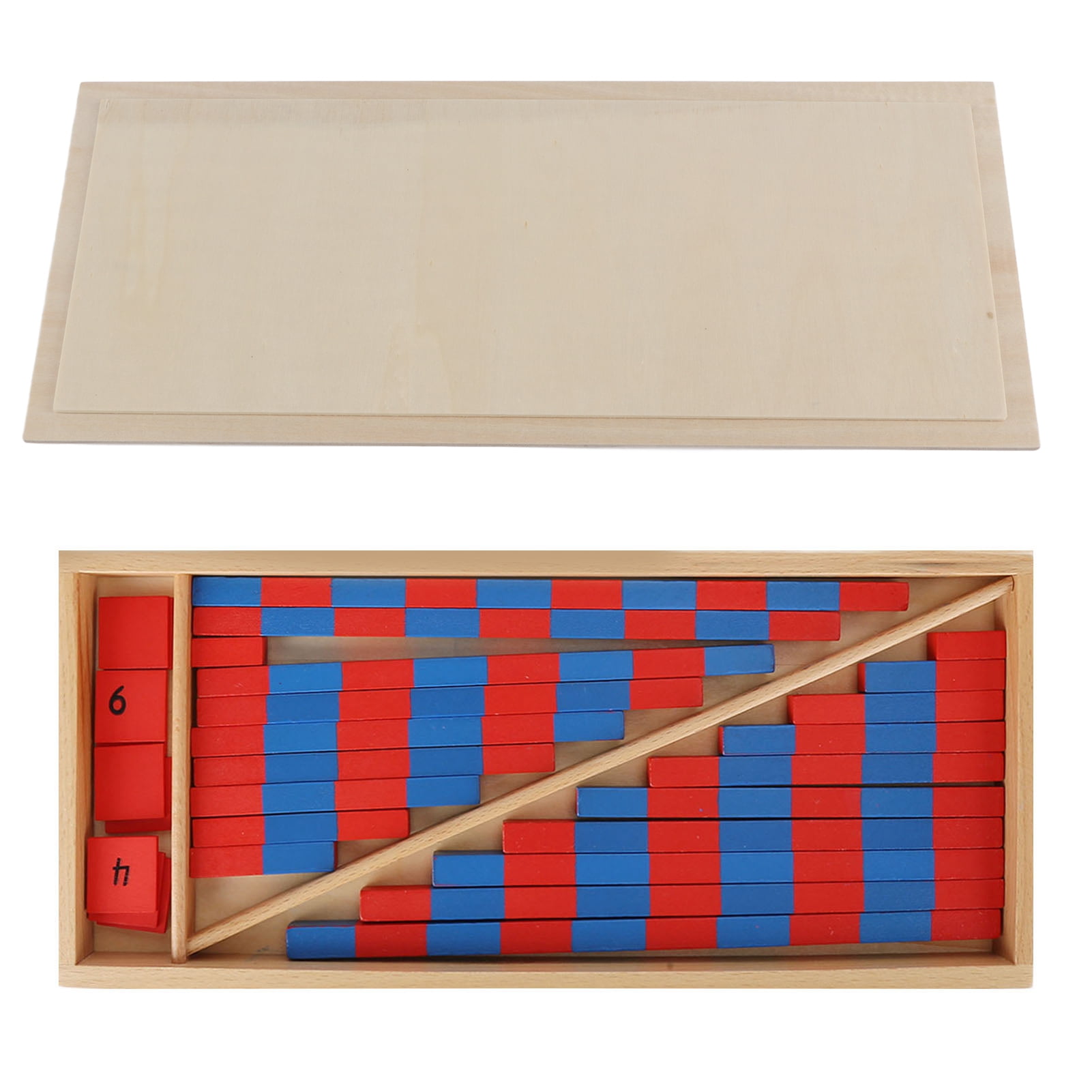 Montessori Small Numerical Rods with Number Tiles Montessori Math Toys ...