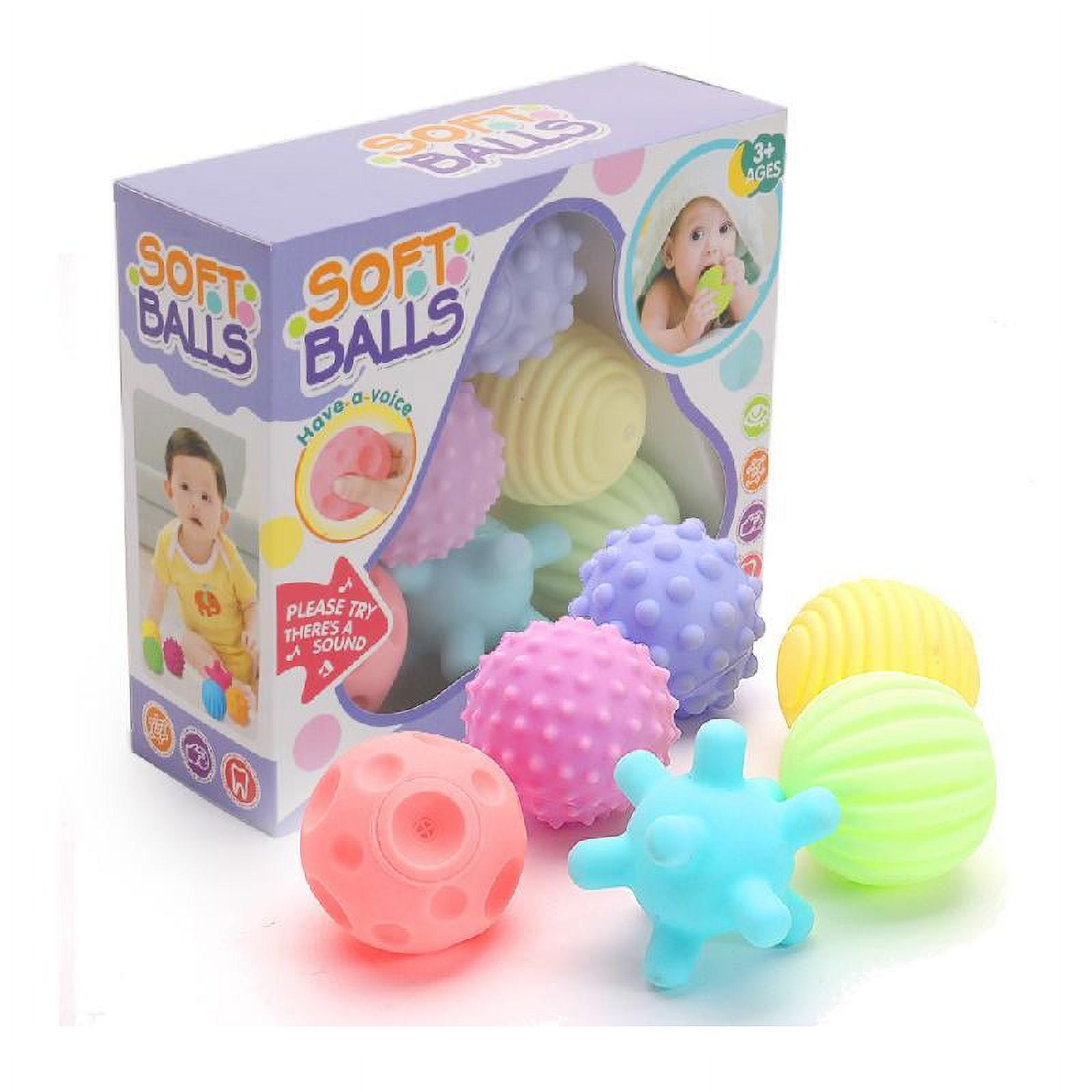 Montessori Soft Silicone Texture for Babies Interactive Squeeze Toddler ...