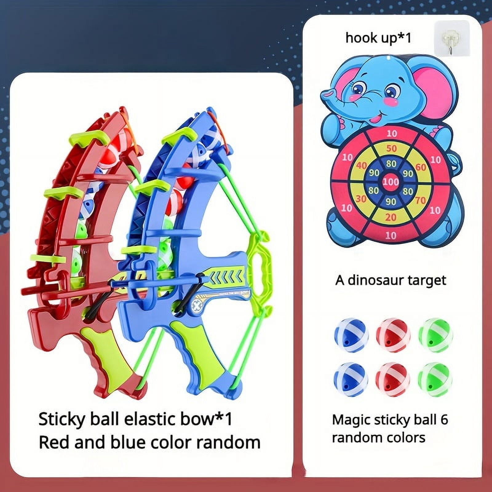 Montessori Throw Sport Slingshot Target Sticky Ball Dartboard ...