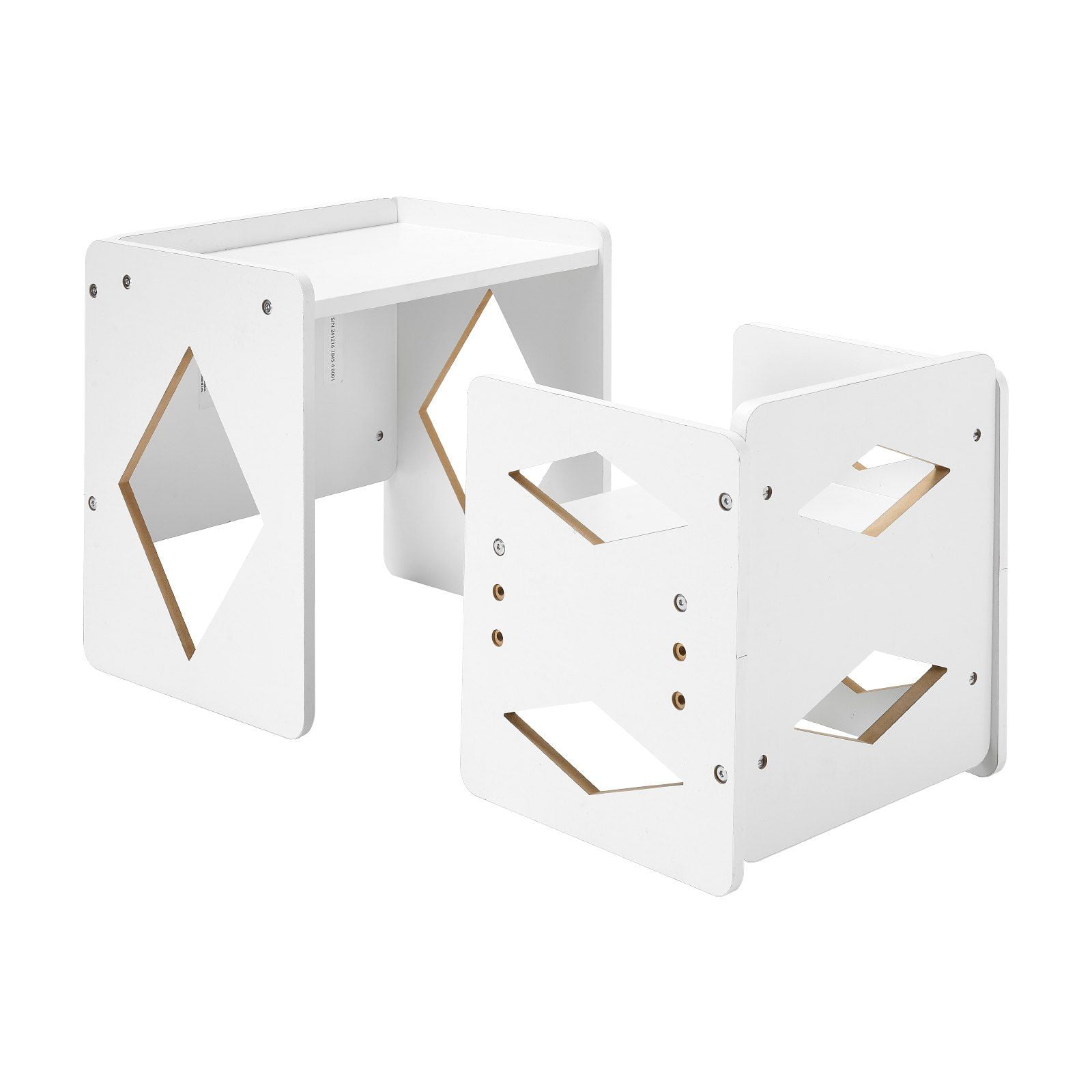 Montessori Toddler Table and Chair Set,Adjustable Wooden Kids Table and ...