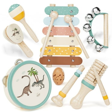 OATHX Kids Drum Set, Musical Instruments for Toddlers Learn Toys, Tiger ...