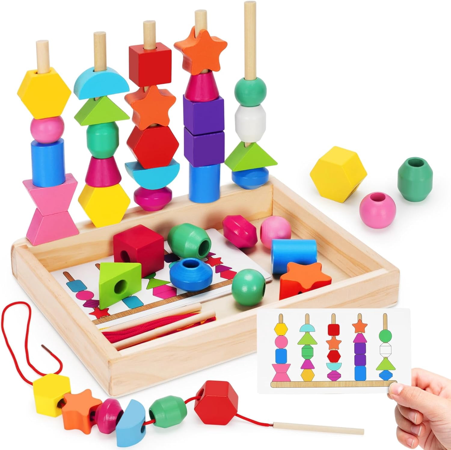 Montessori Toys for 2 3 4 Year Old Kid Boy Girl Toddler, Montessori ...
