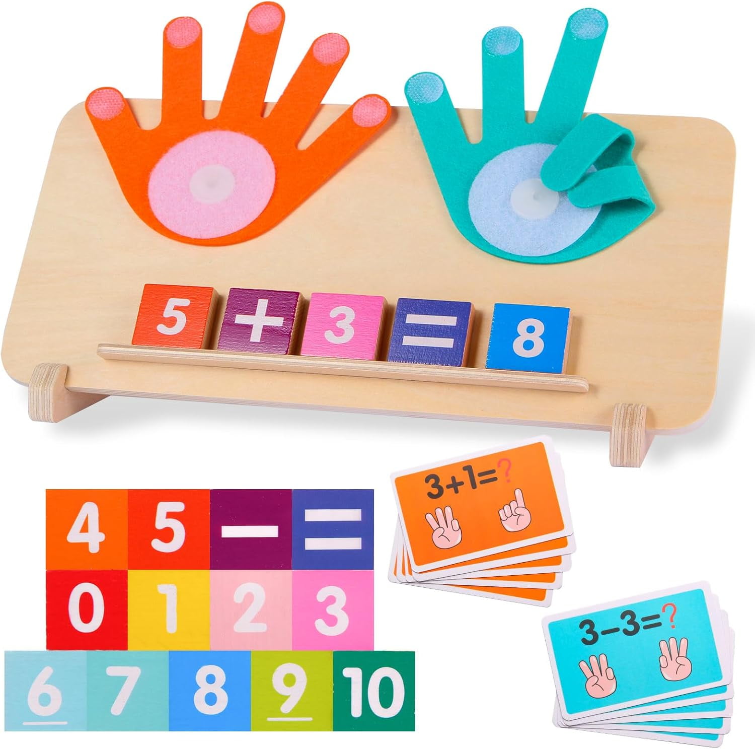 Montessori Toys for 3-5 Year Old, Educational Math Manipulatives ...