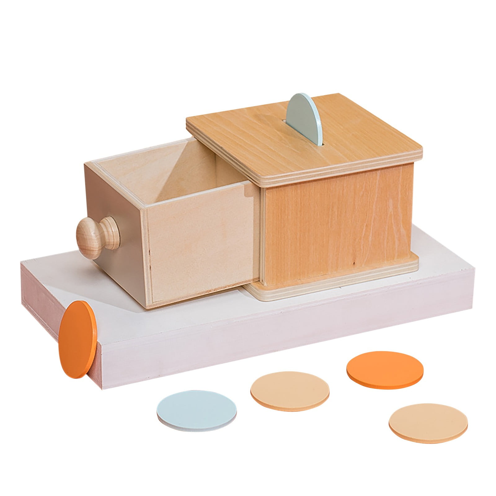 Montessori Toys for Babies 6-12 Months Object Permanence Box Wooden ...