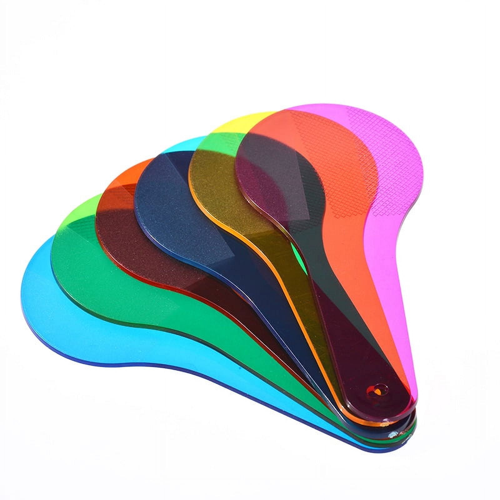 Montessori Translucent Geometric Puzzle Kids Toys Rainbow Blocks DIY ...