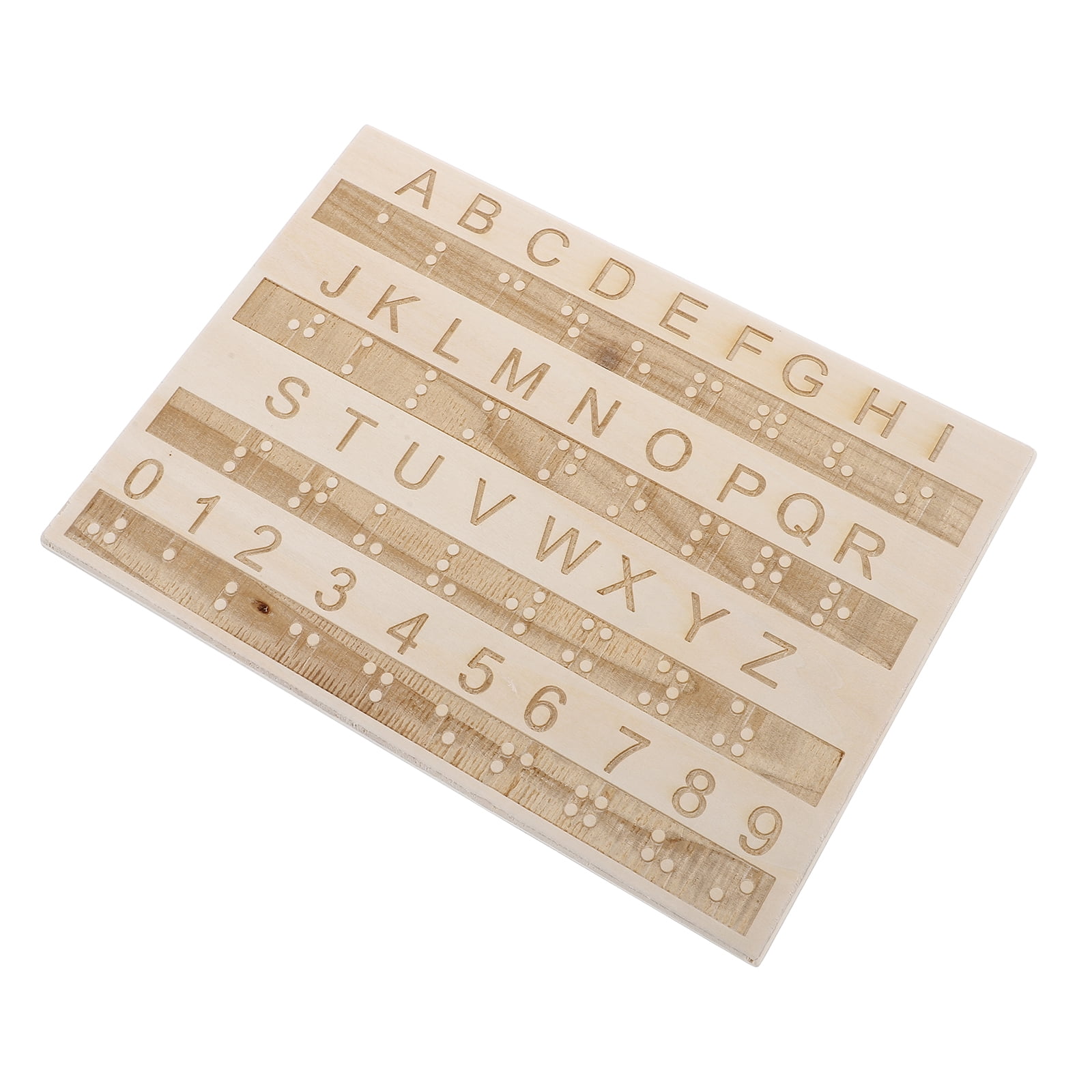 Montessori Wooden Braille Alphabet Tracing Board Educational Braille ...