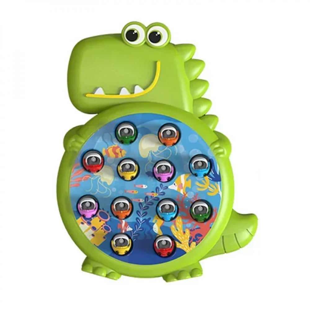 Montessori Wooden Fishing Toys For Children Cartoon Marine Life ...