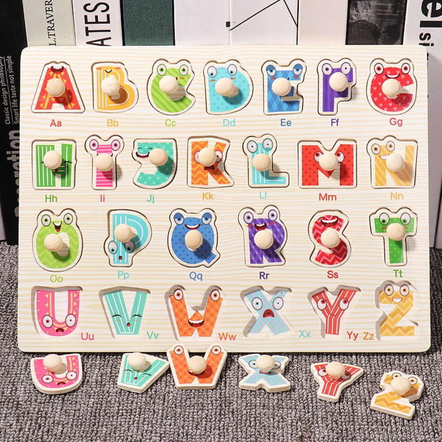 Montessori Wooden Hand Grab Boards Tangram Jigsaw Baby Educational ...