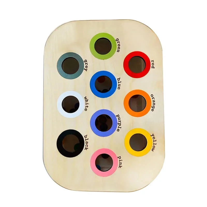 Montessori Wooden Sensory Tray Table Game for Kids Child 2-6 Year Wood ...