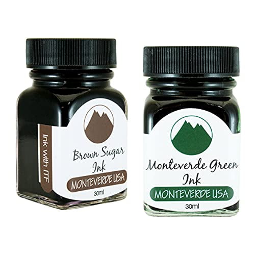 Monteverde 60ml Core Fountain Pen Ink Bottle (30ml Sugar Ink Bottle ...