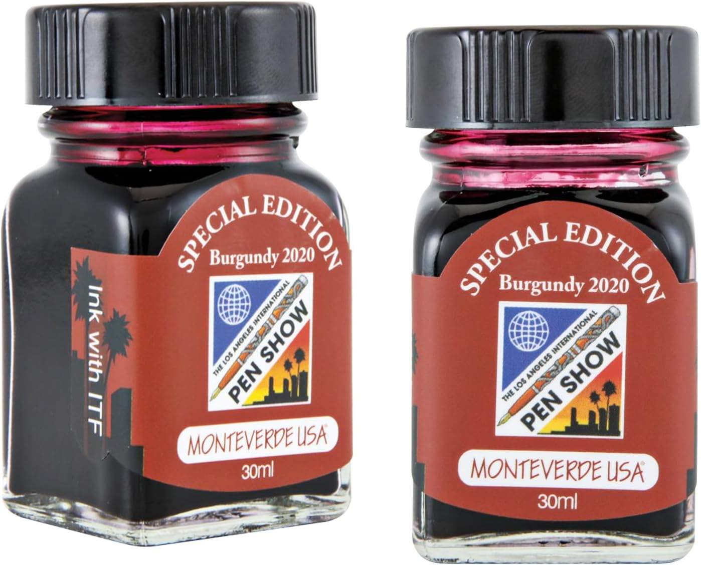 Monteverde 60ml Ink, Burgundy Ink (G309LB) Fountain Pen Ink, LA Pen ...