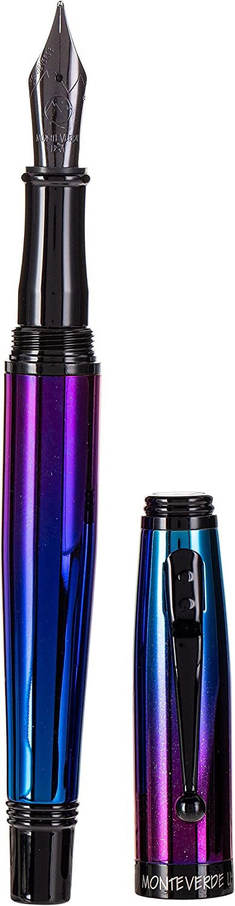 Monteverde Invincia Nebula Fountain Pen - Broad Nib, Multi-Color ...