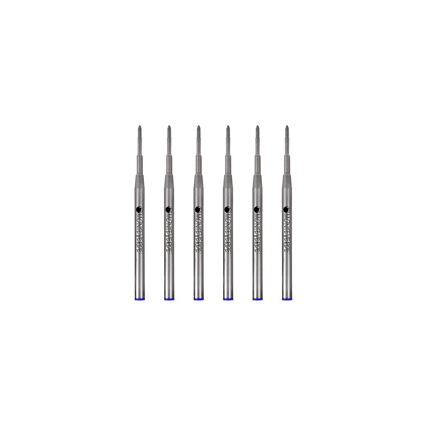 Monteverde Monteverde Ballpoint Pen Refill Broad Point Blue Ink 6 Pack ...