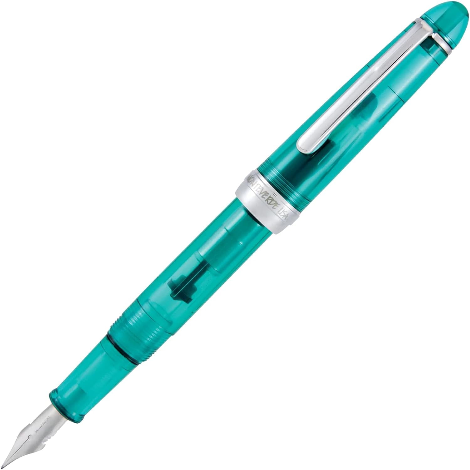 Monteverde Monza 3 Set Crystal Clear Fountain Pen - Blue - Walmart.com