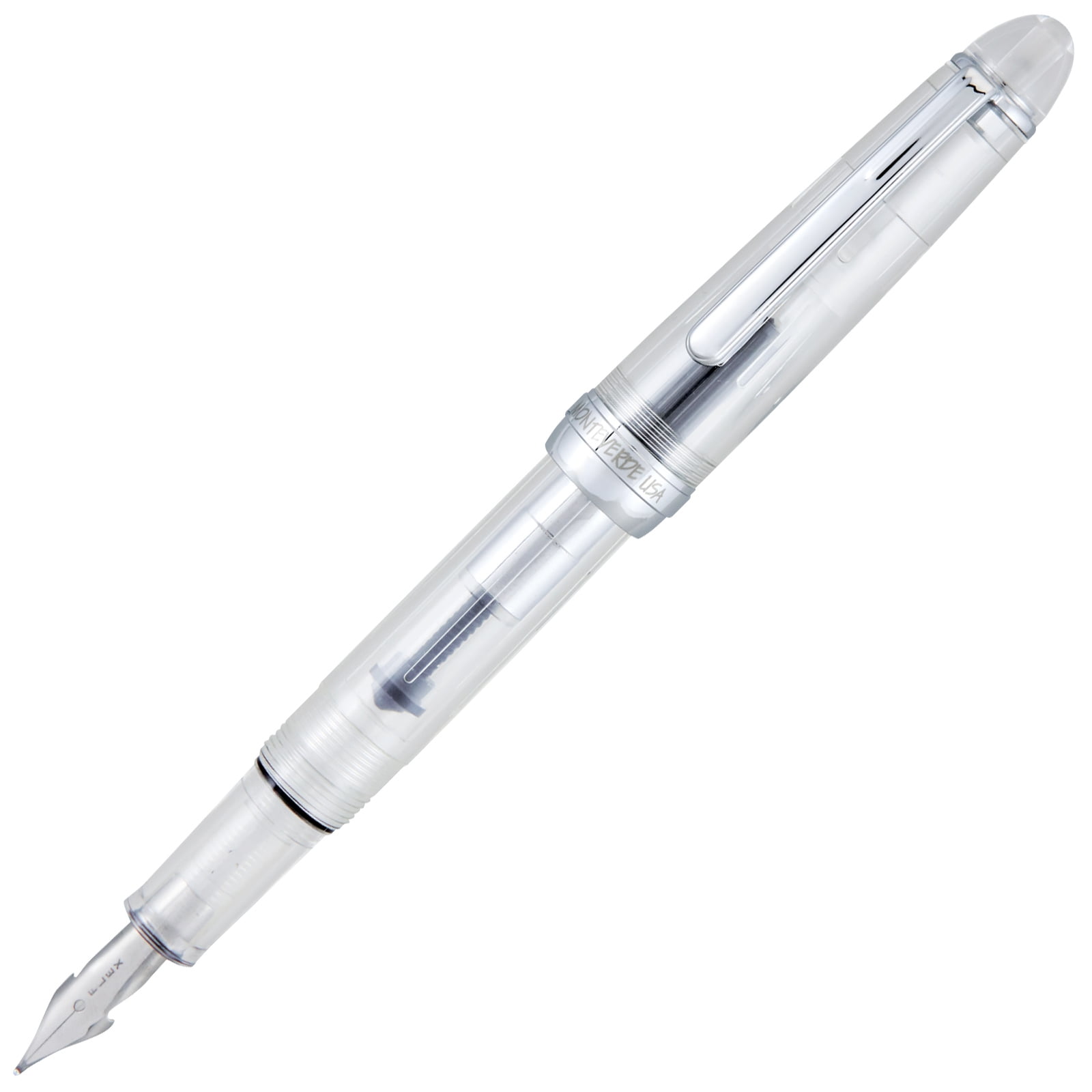 Monteverde Monza 3 Set Crystal Clear Fountain Pen - Clear - Walmart.com