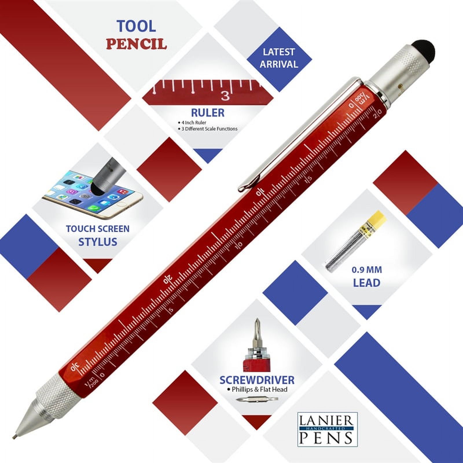 Monteverde Tool Pen - Mechanical Pencil - Red - Walmart.com