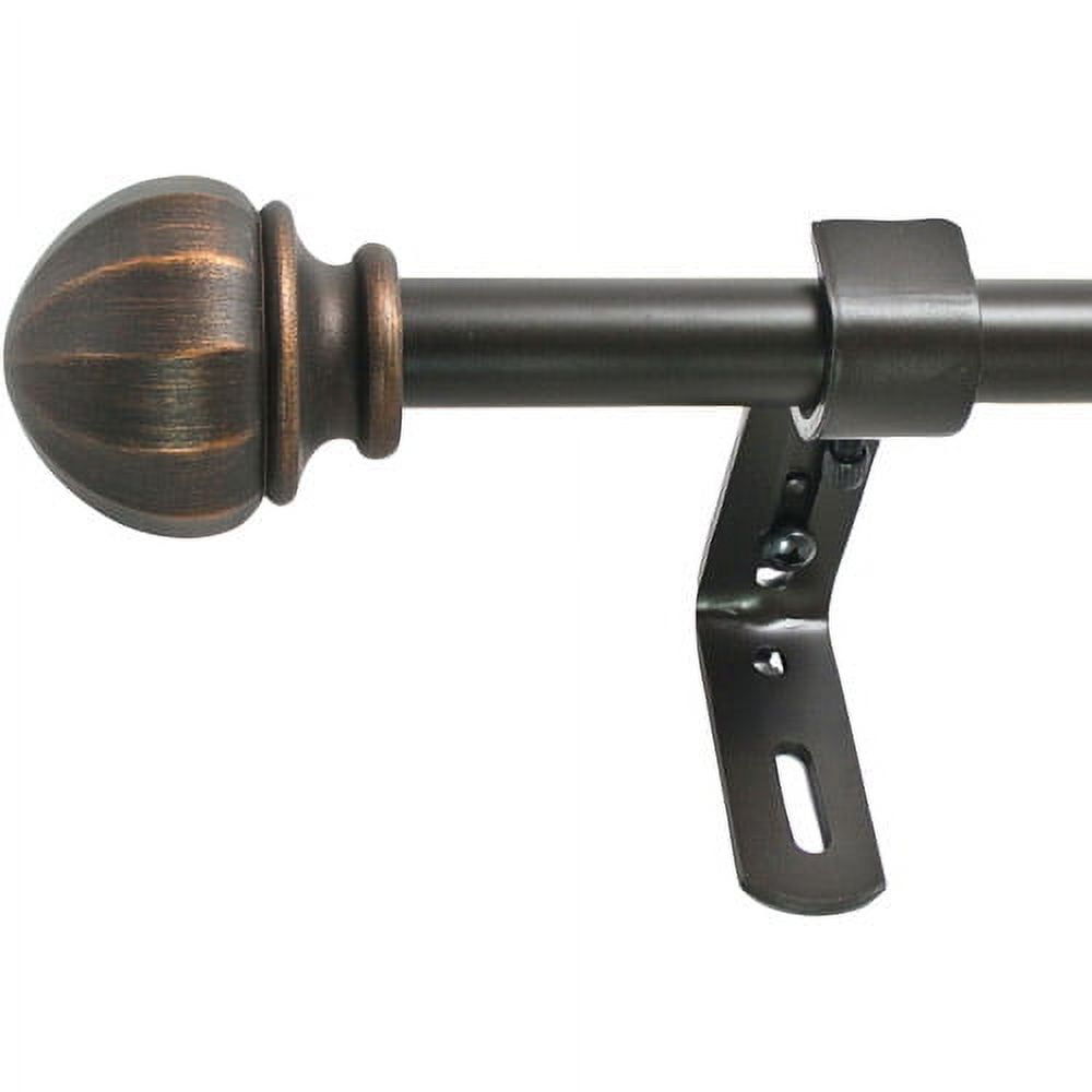 Montevilla 5/8 Facet Ball Curtain Rod Set for Any Window - Walmart.com