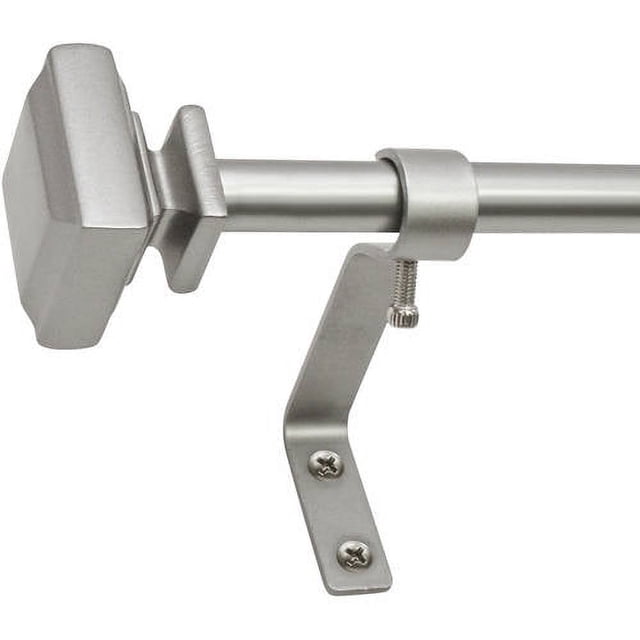 Montevilla Cafe Square 1/2" Telescoping Curtain Rod Set - Walmart.com