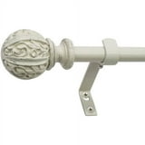 Montevilla Core Leaf Ball 5/8" Curtain Rod Set - Walmart.com